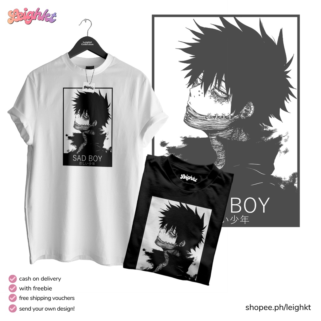 Dabi Sad Boy My Hero Academia Anime Shirt Cotton Spandex | Leighkt ...