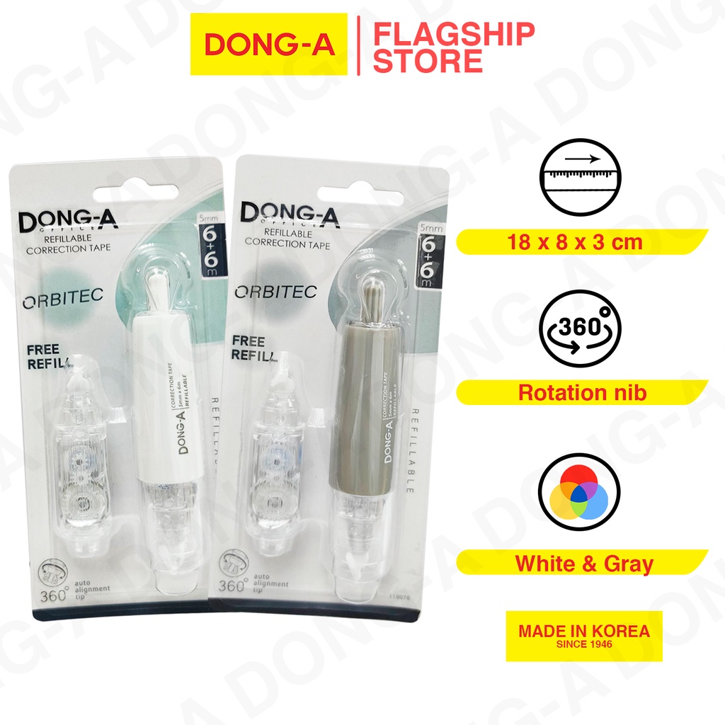 Refillable correction tape store