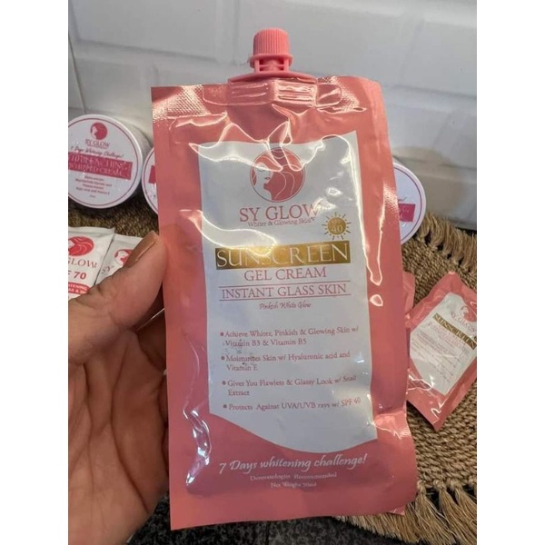 SY GLOW SUNSCREEN SPF40 INSTANT GLASS SKIN & FLAWLESS | Shopee Philippines