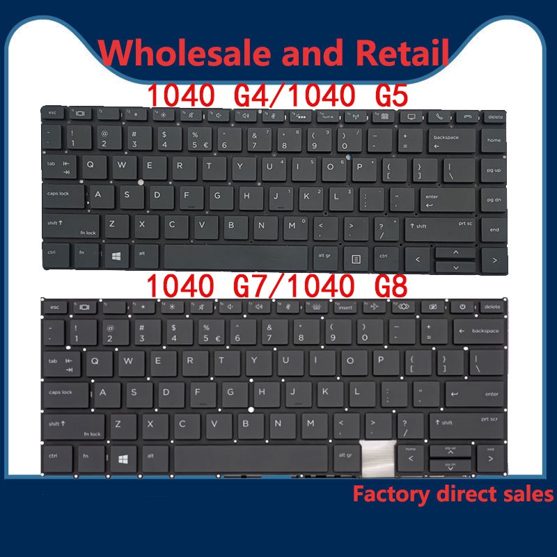 HP EliteBook X360-1040 G4/1040 G5/1040 G7/1040 G8 Laptop Keyboard US ...