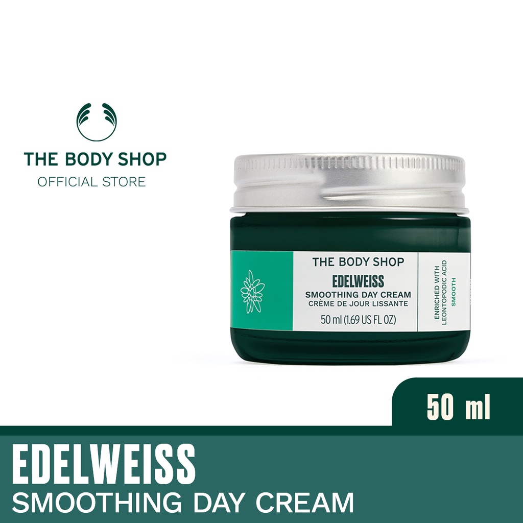 The Body Shop Edelweiss Smoothing Day Cream (50ml) | Shopee Philippines
