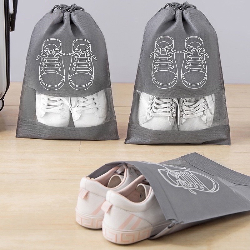 1pcs travel shoe drawstring bag shoes bag large | Shopee Philippines
