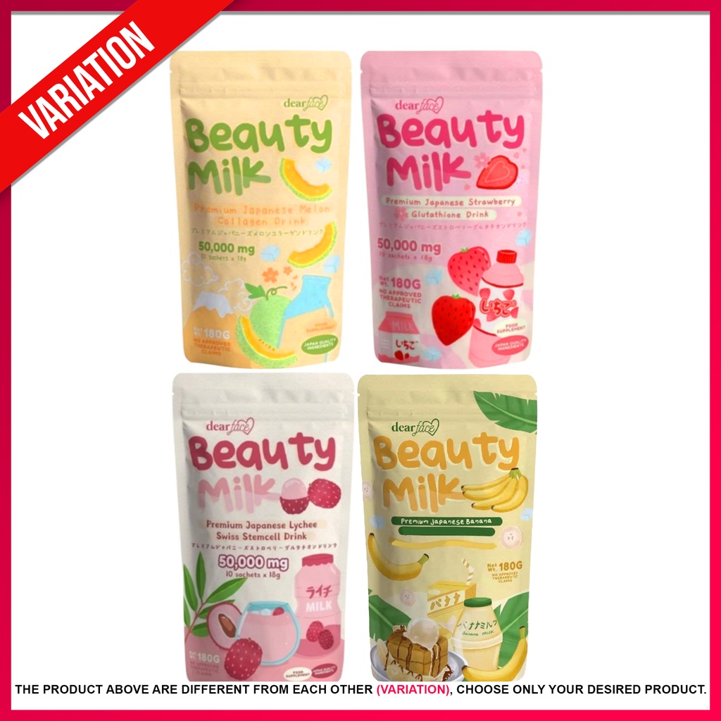 DEAR FACE beauty milk MELON Or STRAWBERRY OR LYCHEE OR BANANA OR MANGO ...