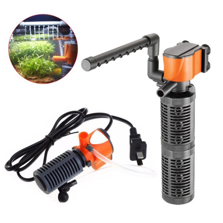 AQUARIUM FILTER- Mini Internal 600L Aquarium Filter Oxygen Submersible ...