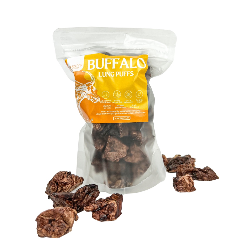 Harley’s Dehydrated Buffalo Lung Puffs - All Natural Low Fat High ...