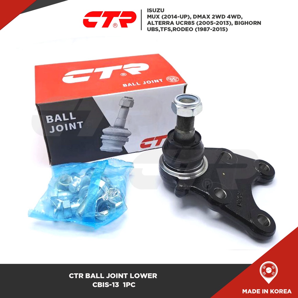 CTR Ball Joint Lower CBIS-13/94452-102 MUX 14-up DMAX 2WD 4WD Alterra 05-13 Bighorn Rodeo 87-15 ...