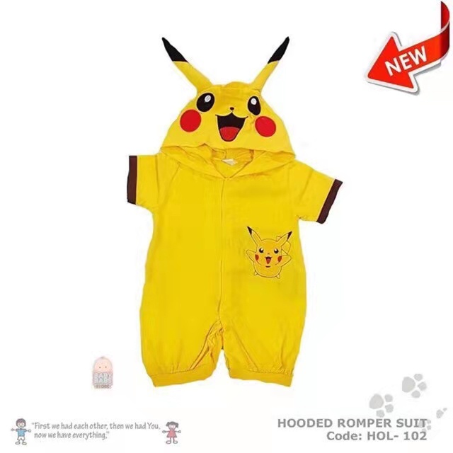 Pikachu Overall costume for baby | Shopee Philippines