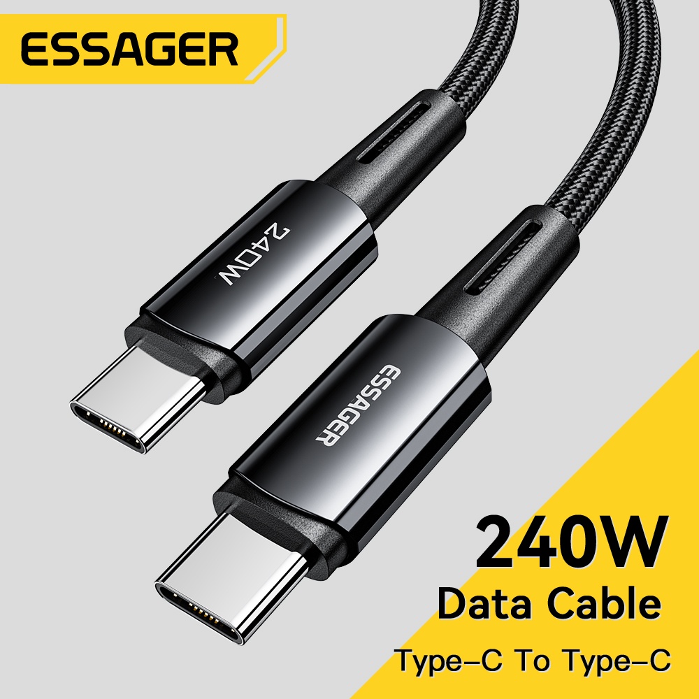 ESSAGER Chenguang 240W/5A Type C to Type C cable PD super fast charging ...