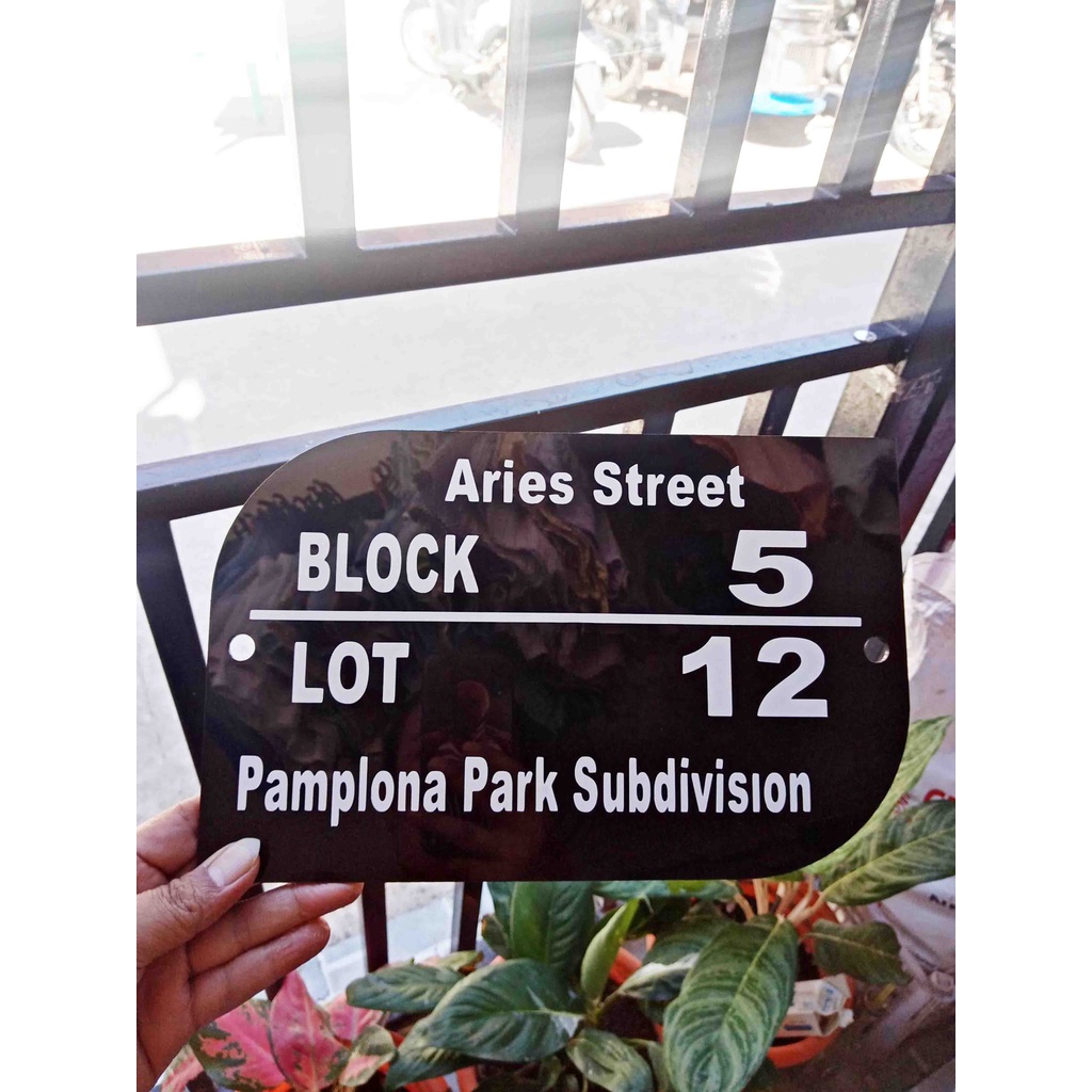 Customize House Plate Number/Signage/marker(dahon type) | Shopee ...