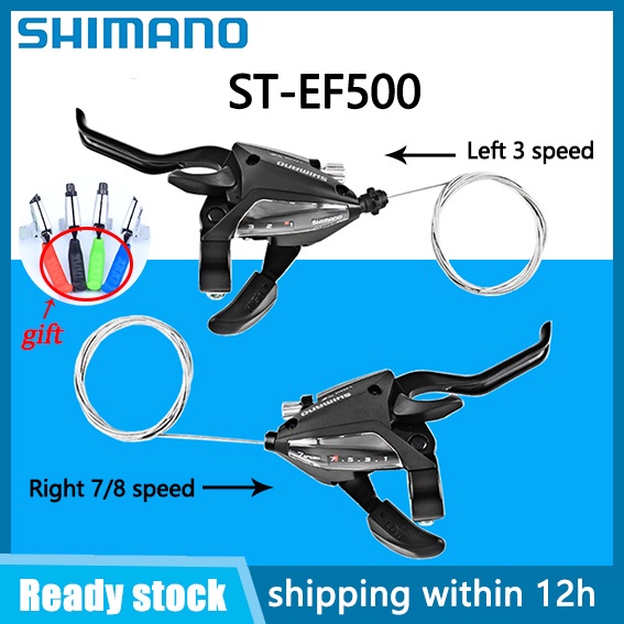 Shimano ST-EF500 shifter 7/8/ speed Mountain Bike Combo shifter 3x7/3x8 ...