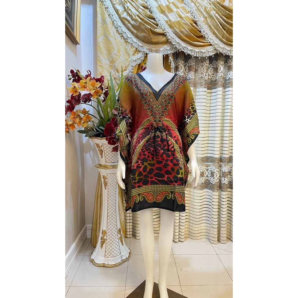 BATIKMOTO Short Dress Cover up MANIPIS Flower Batik Short Dress ...
