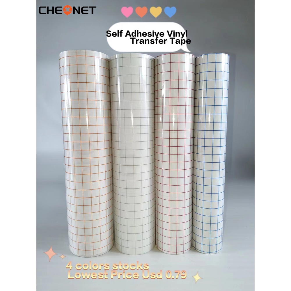 Clear Vinyl Application Tape 30cmx102cm 4 color Alignment Grid for Car ...