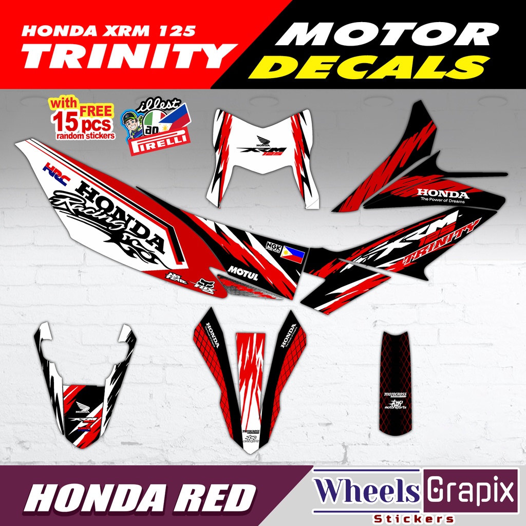 Honda XRM 125 Trinity Full Body Decals Sticker | Shopee Philippines
