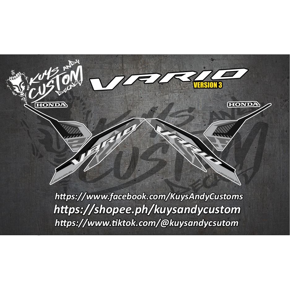 Honda Click 125i V3 Malaysian Decals sticker Vario | Shopee Philippines