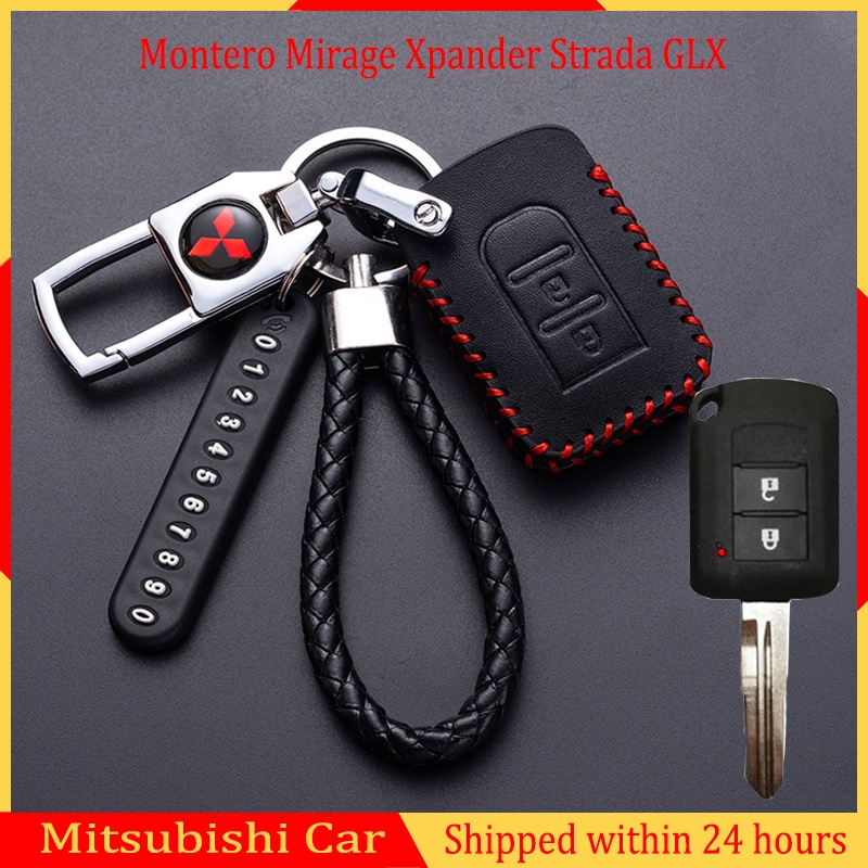 Mitsubishi Montero Mirage Xpander Strada GLX Remote Key Leather Case ...