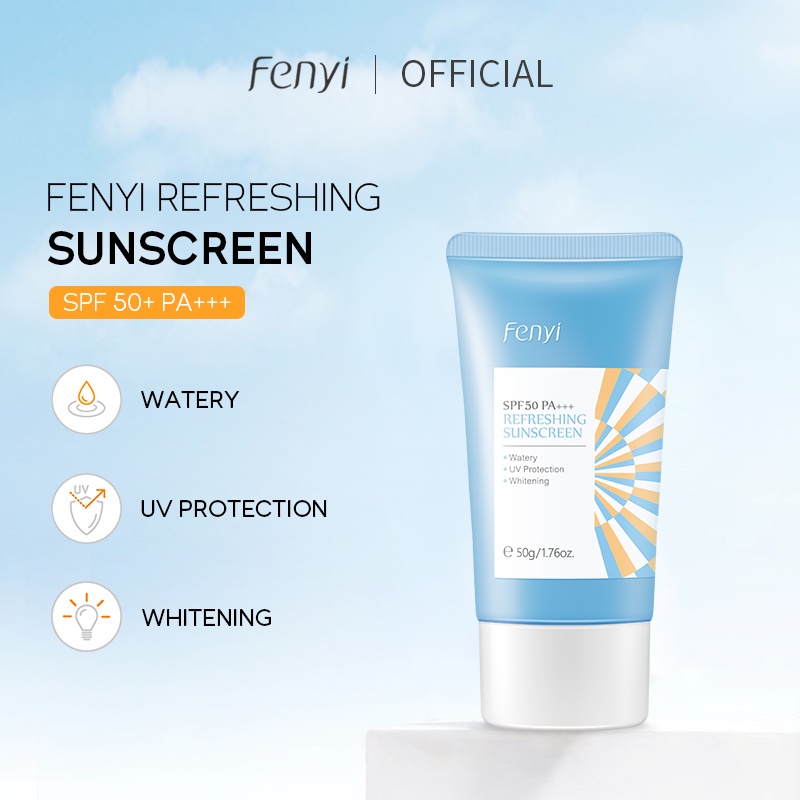 Fenyi Refreshing Sunscreen SPF50+ PA+++ Watery Sunblock for Oil Skin ...