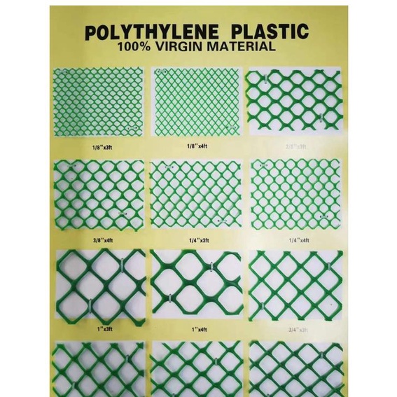 green plastic polyethylene screen net chicken fence | Shopee Philippines