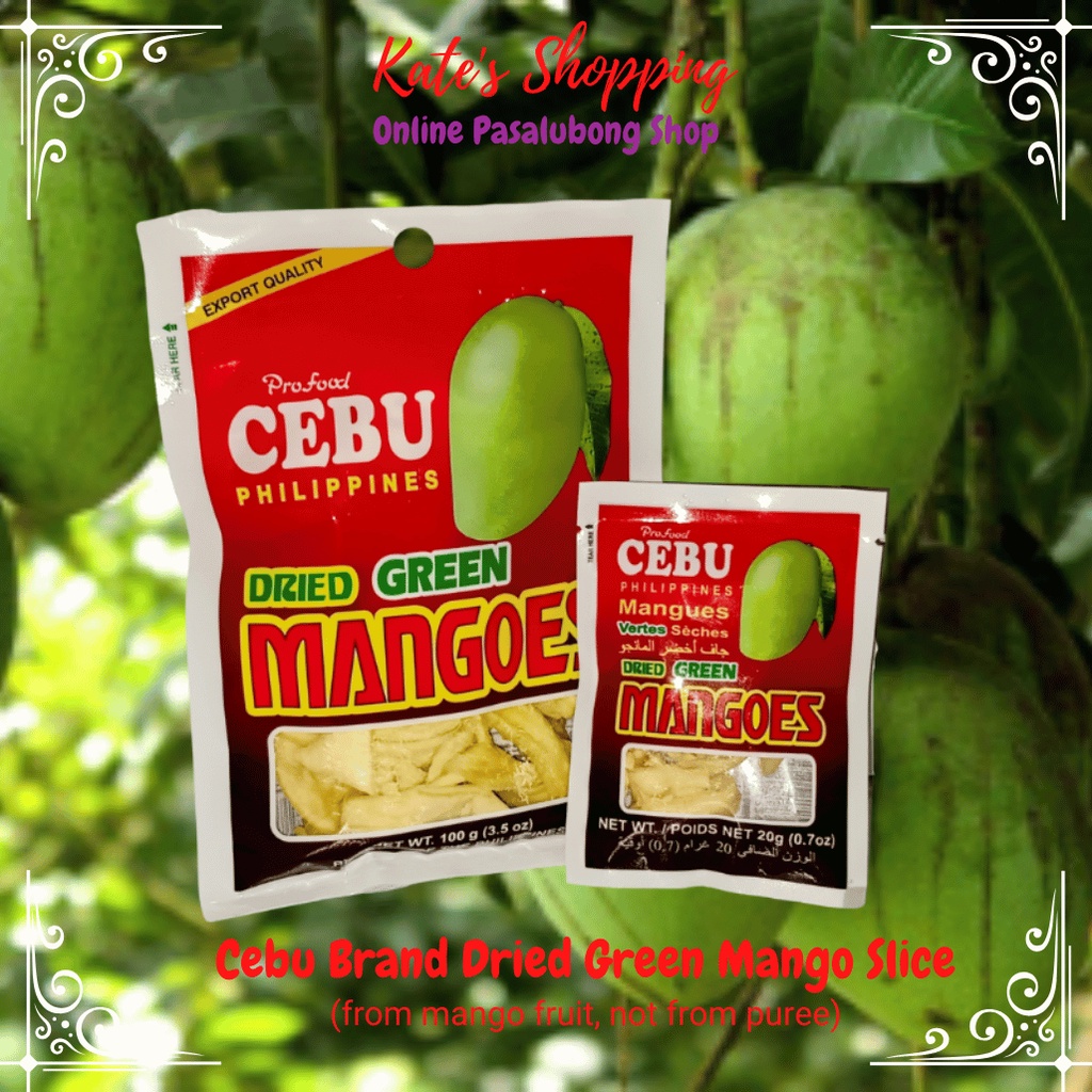 CEBU BRAND DRIED GREEN MANGO SLICE 100G | Shopee Philippines