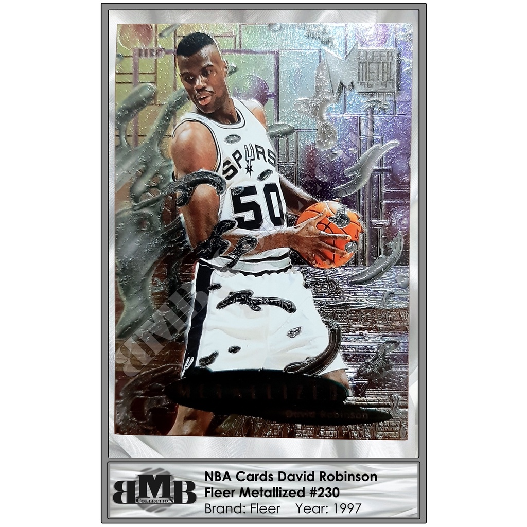 NBA Cards David Robinson Fleer Metallized 230 (Year 1997) | Shopee ...