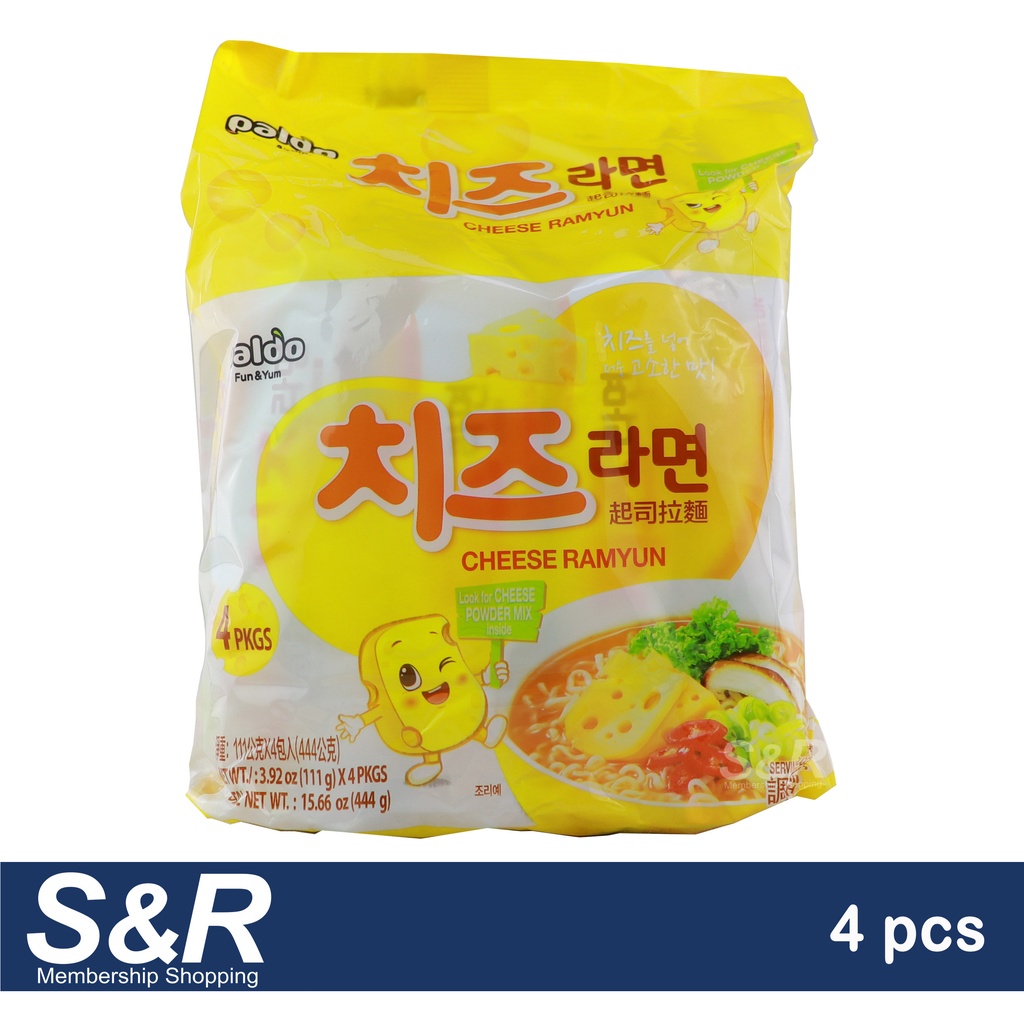 Paldo Cheese Ramyun Instant Noodle (111g x 4pcs) | Shopee Philippines