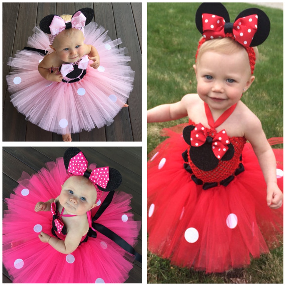 new skirt princess girl Minnie dress children cartoon Mickey Mouse ...
