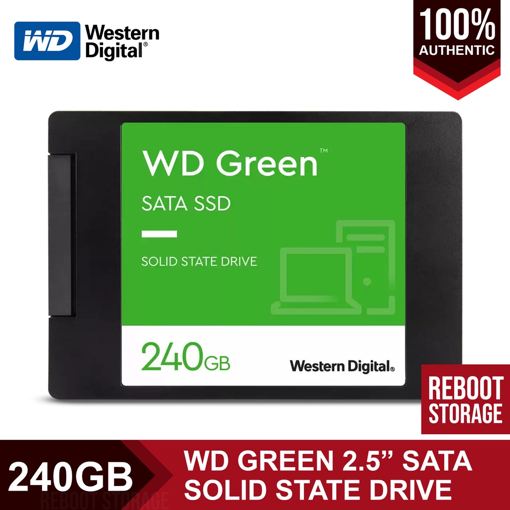 Western Digital 240gb 2 5 Sata Wd Green Ssd 3d Nand 7mm Internal Solid