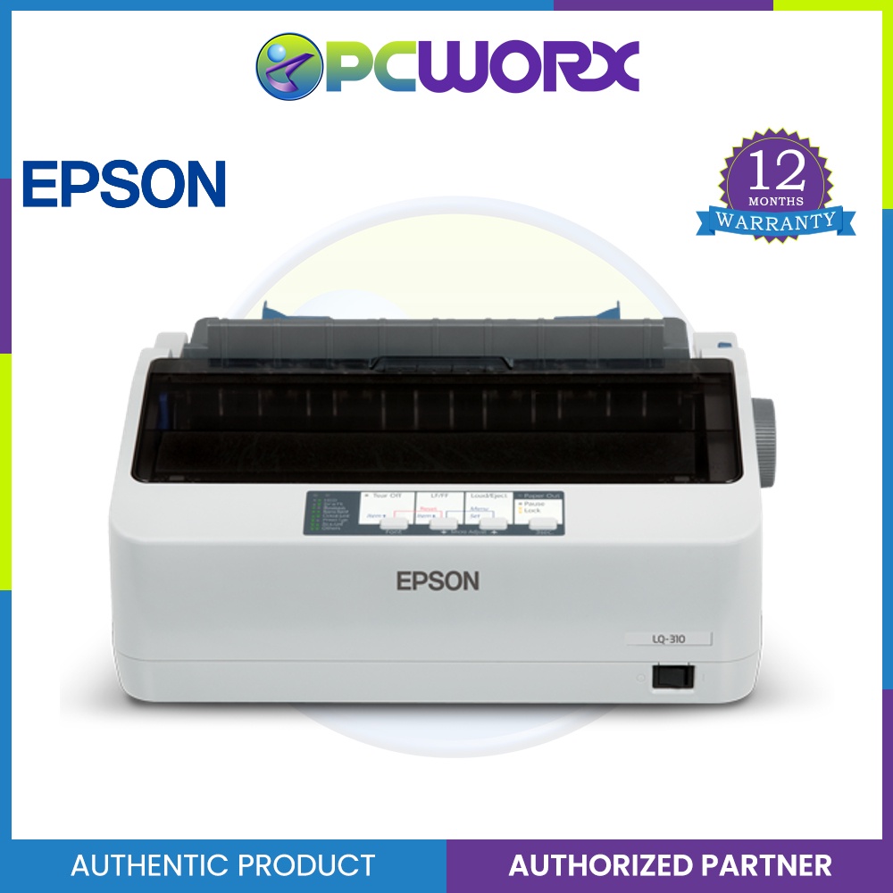Epson LQ-310 Dot Matrix Printer - 24-Pin Narrow Carriage Impact Printer ...