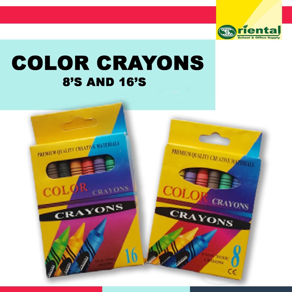 COLOR CRAYONS 16's AND 8's Colorful Crayons-Arts and Crafts -Non Toxic ...