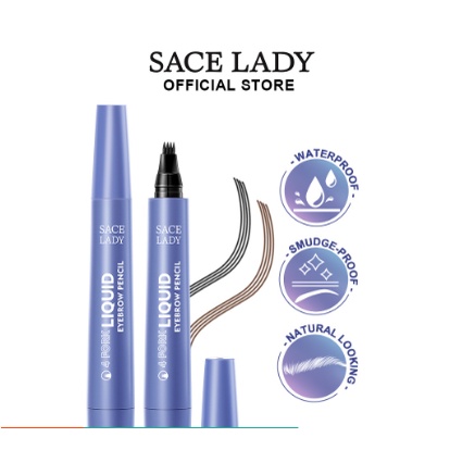 SACE LADY Waterproof Eyebrow Pencil Sweat-proof Natural Finish Beginner ...