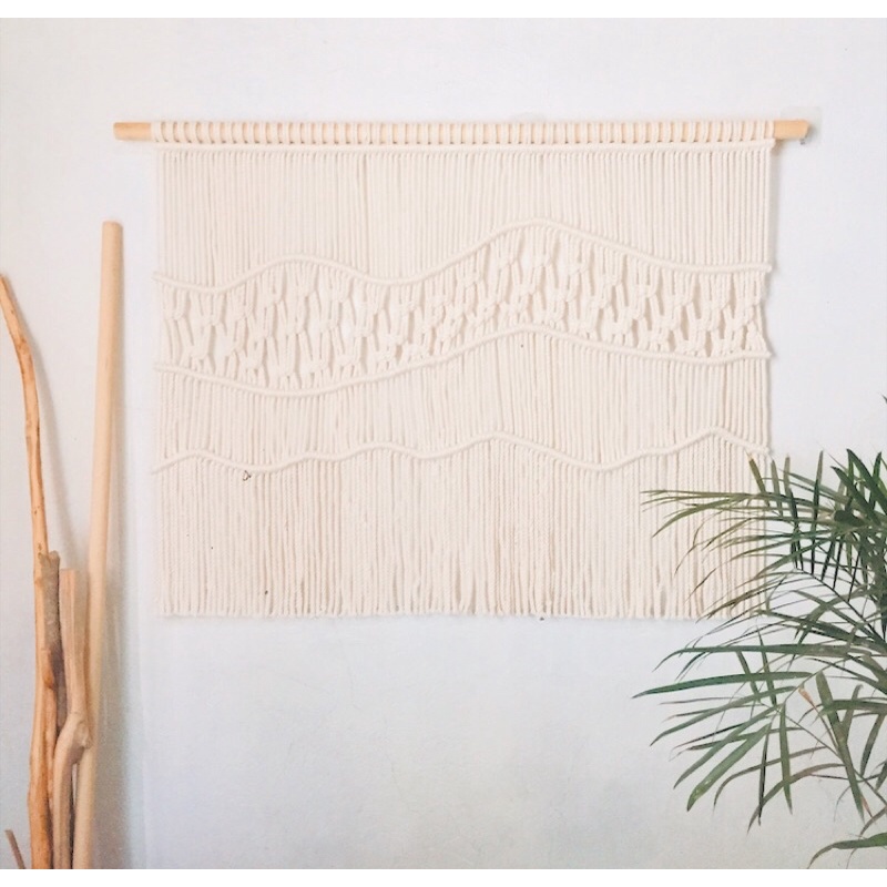 Macrame Wall Decor Ocean Waves Design | Shopee Philippines