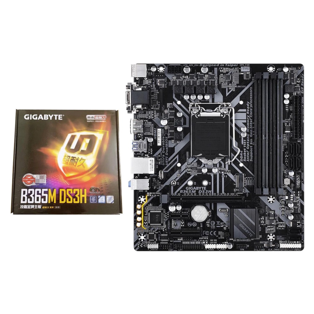 Gigabyte B365M DS3H (Intel 8 & 9th Gen) LGA1151 DDR4 Micro-ATX ...