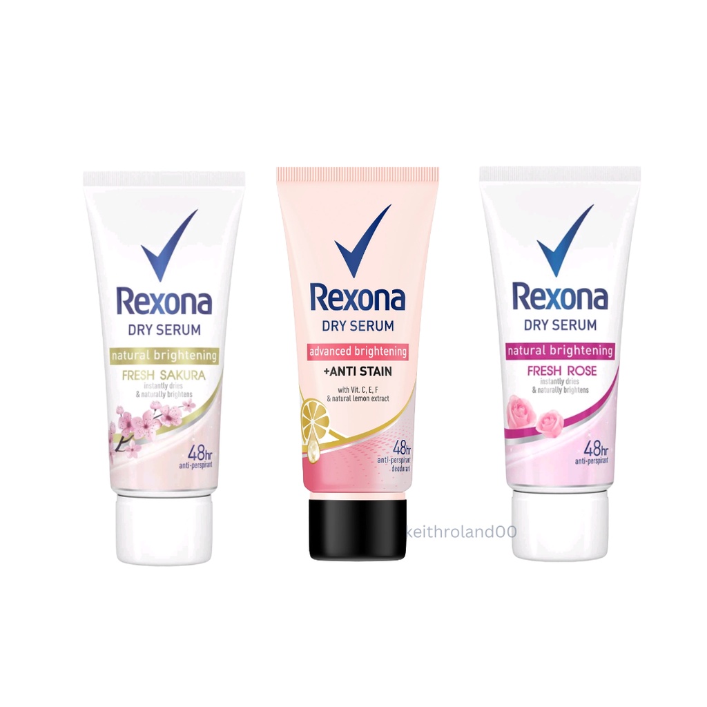 Rexona Dry Serum Deo Fresh Sakura | Fresh Rose | Anti Stain Deodorant ...