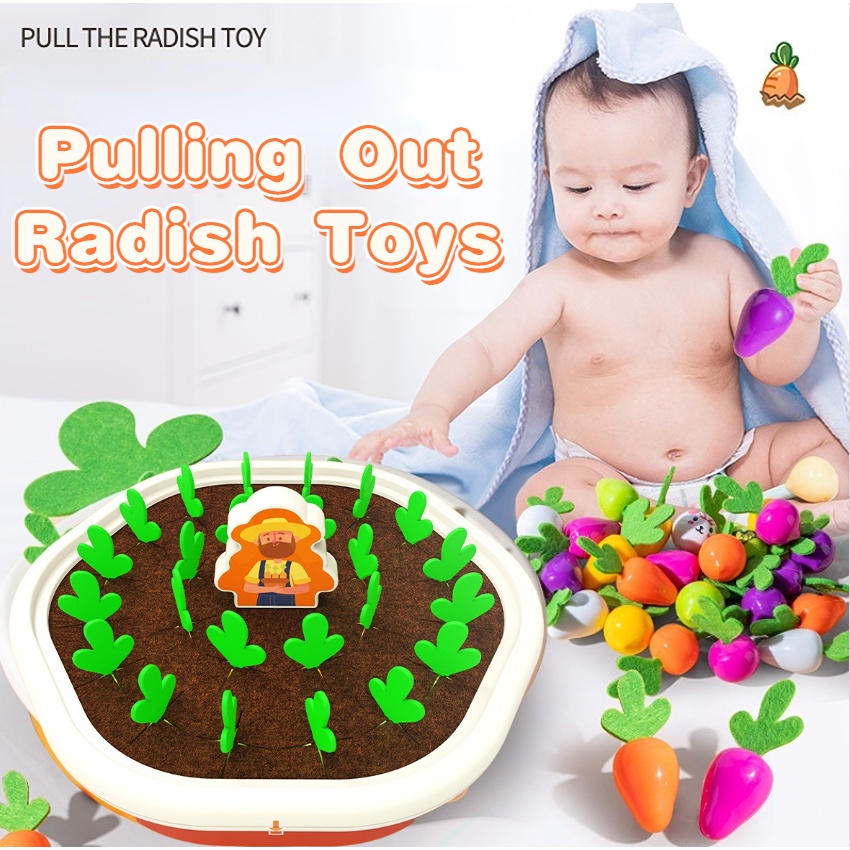 From PH Baby Pulling Out Radish Toys Vegetable Memory Game Puzzle Kid ...