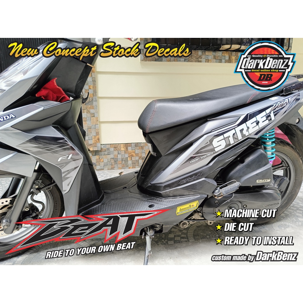Honda BeAT Street Version 2 New concept quality printed sticker decal ...