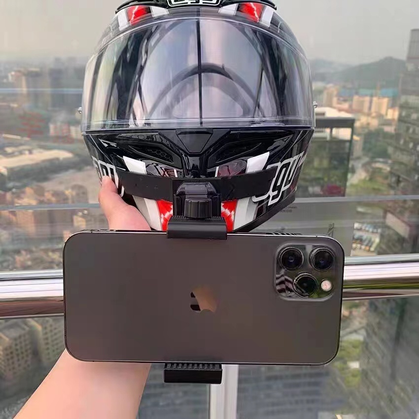 Paste helmet bracket helmet accessories motorcycle mobile phone bracket ...