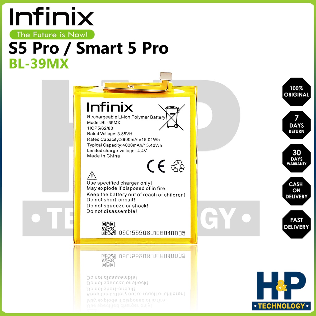 BL-39MX Battery Infinix S5 Pro / Smart 5 Pro | Shopee Philippines