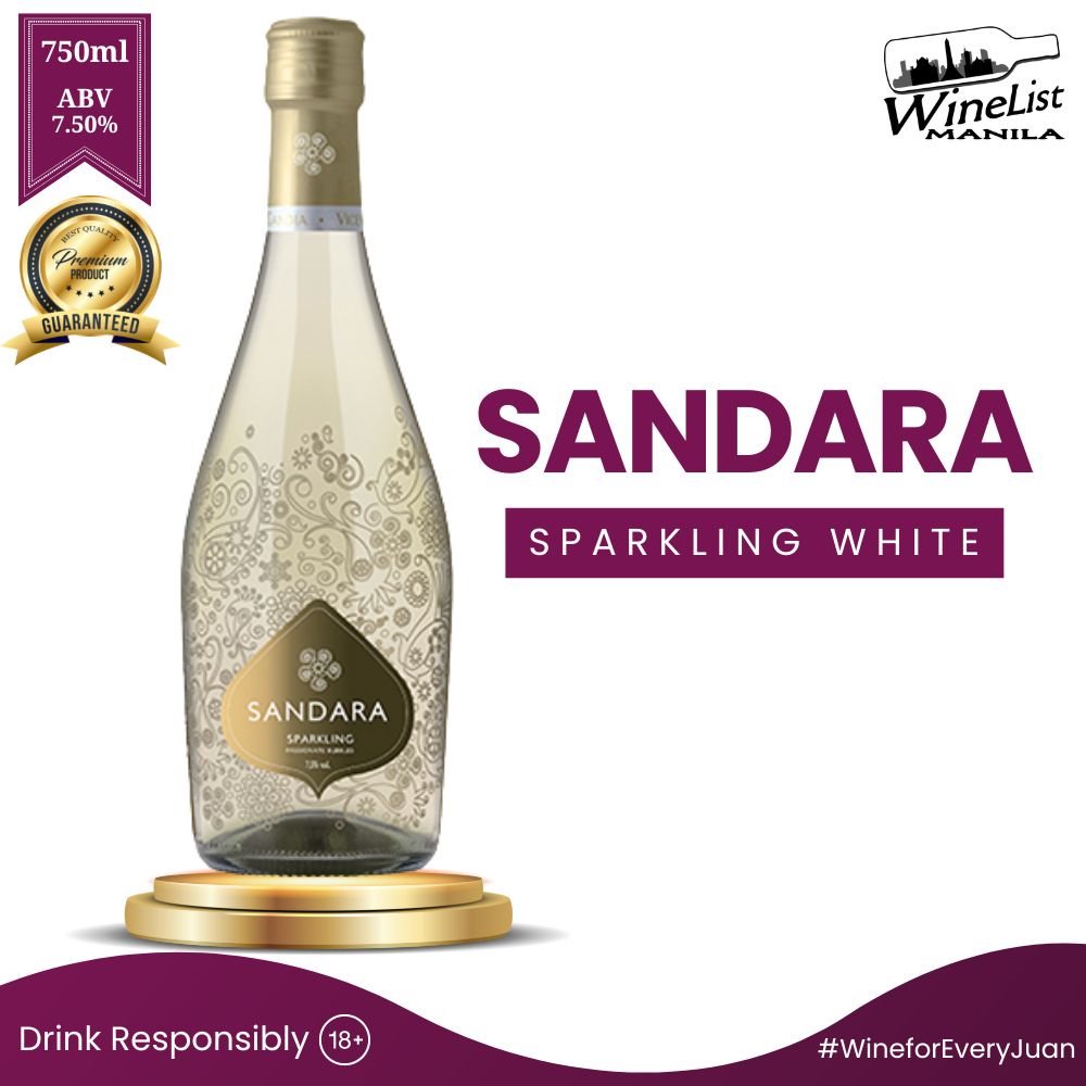 Sandara White Sparkling | Spain | Sparkling White Wine 750ml | Shopee ...