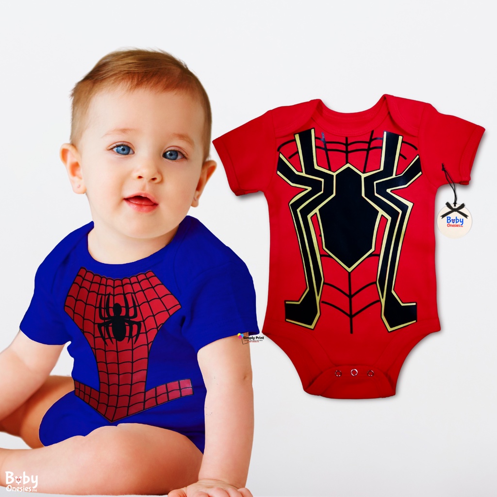 Baby Onesies PH Spiderman Superhero Baby Onesie 0-12 months Cotton ...