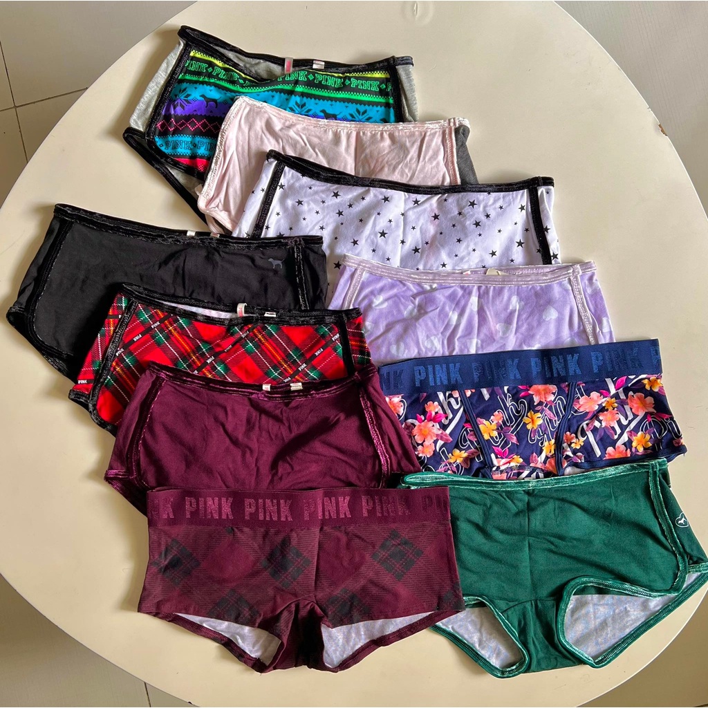 VICTORIA'S SECRET PINK BOYSHORTS/BOXER PANTY | Shopee Philippines