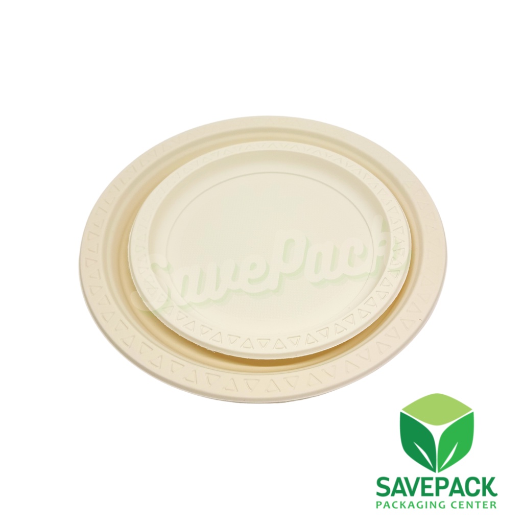 Cornstarch Plate 9" & 7" Biodegradable (10pcs) | Shopee Philippines