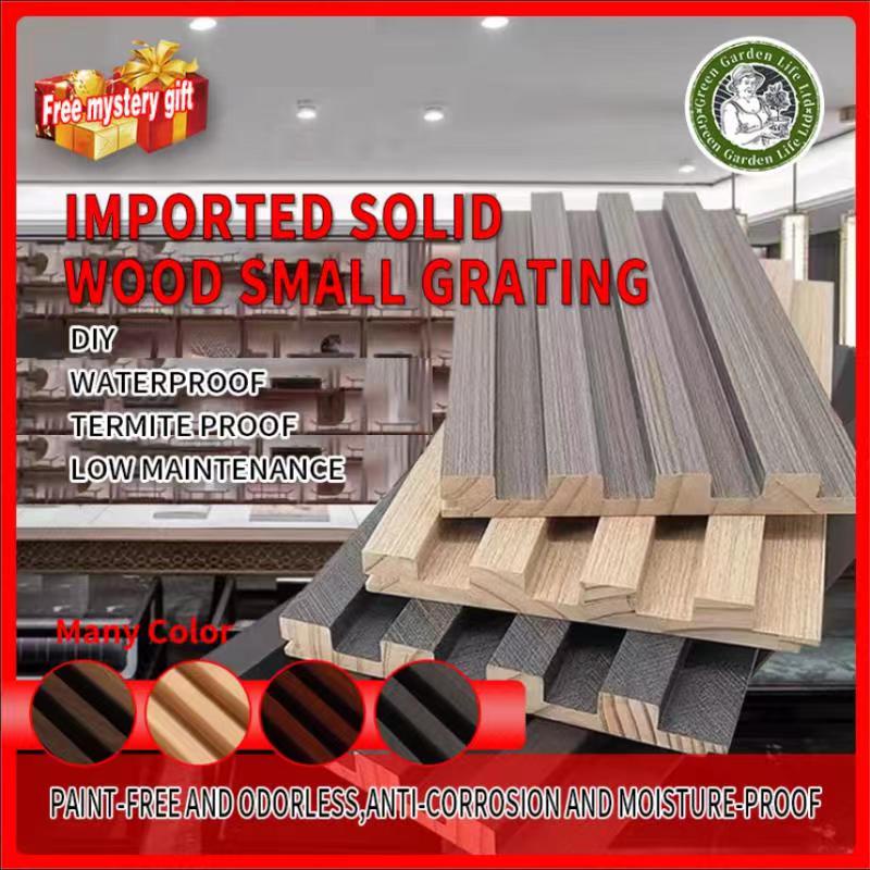 Solid Wood Wallpaper Sticker Waterproof Grille Design Ecological Board ...