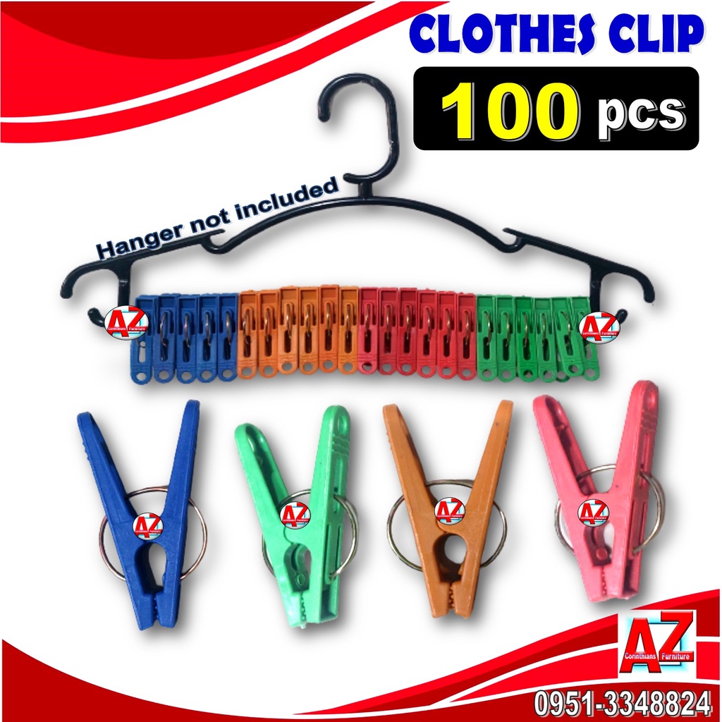 Clothes Clips, Sipit 100 pcs, sipit ng damit | Shopee Philippines