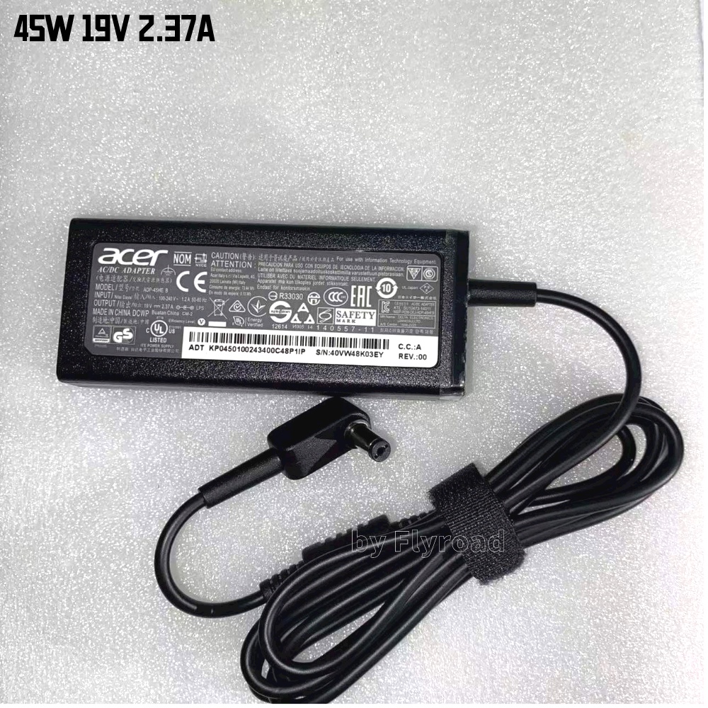 Aspire 3 A314-32 45W adapter For ACER 19V 2.37A 5.5*1.7mm Compatible With A315-31 A315-32 Laptop ...