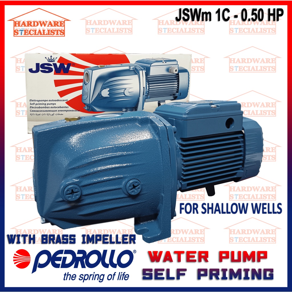 Pedrollo Self Priming Water Pump JSWm 1C 0.50 HP | Shopee Philippines
