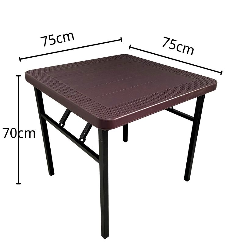 Foldable Plastic Rattan Desk Dining Table High Quality 75X75CM Table ...