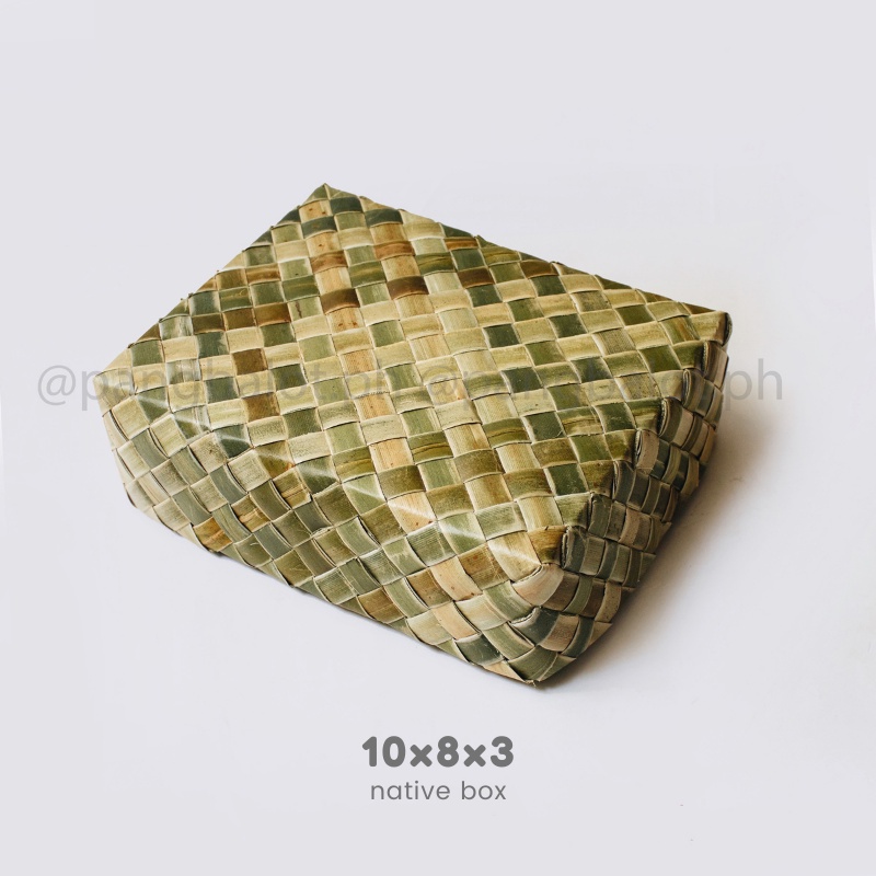 Native Pandan BOX - 7x7x4 / 9x9x4 / 11x11x4 / 10x8x3 / 11x16x4 | Shopee ...