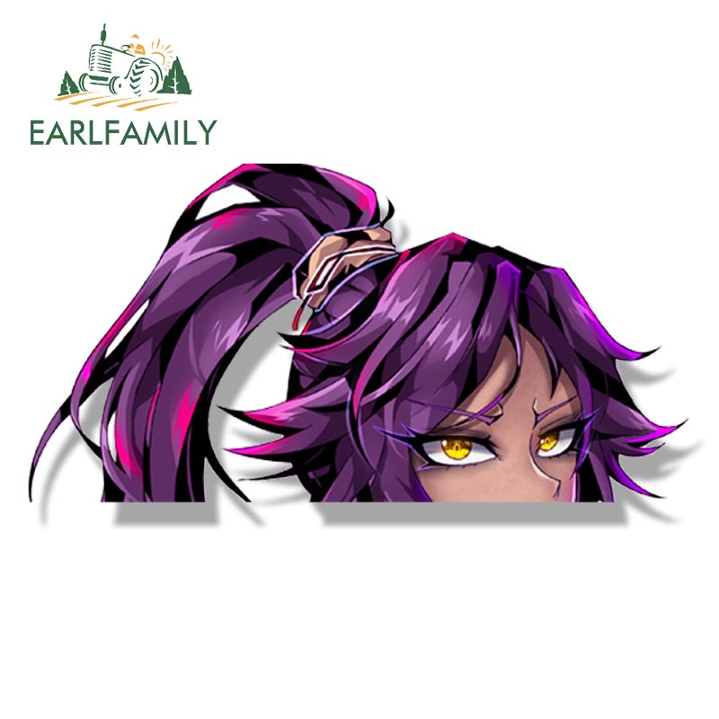 EARLFAMILY Gothic Tattoo Shihouin Yoruichi Fanart Car Sticker Anime ...