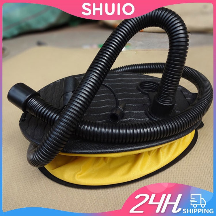 SHUIO Bellows Foot Pump Portable Air Pump Inflation & Deflation with 3 ...