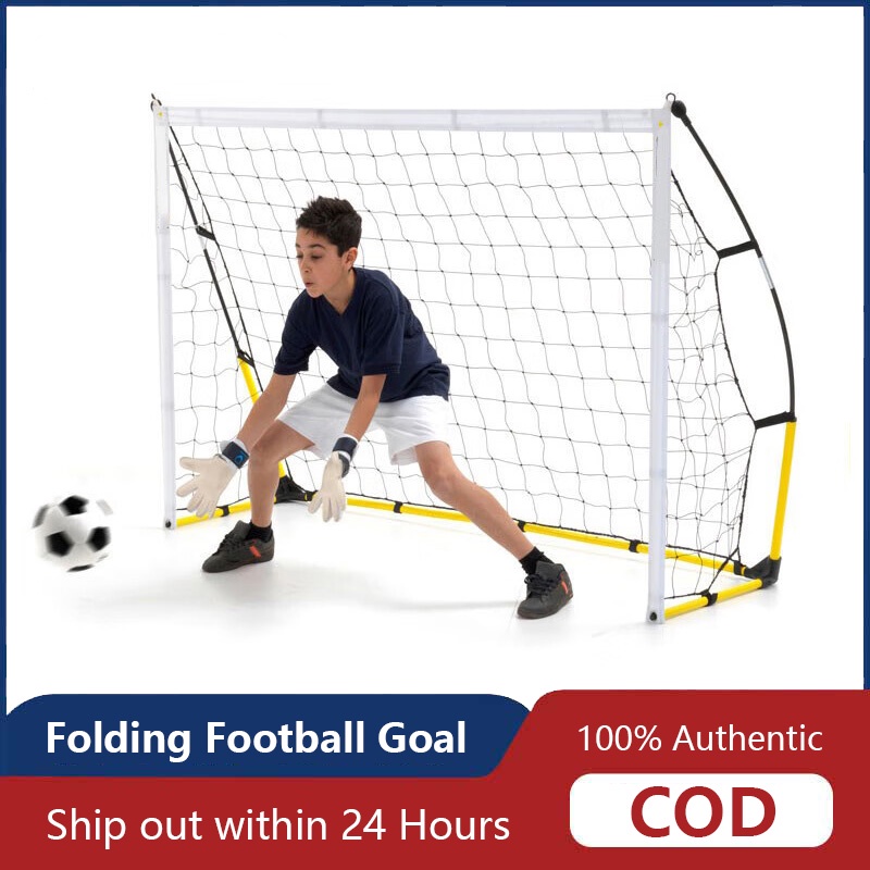 Folding Football Goal Portable Outdoor football training goal Three ...