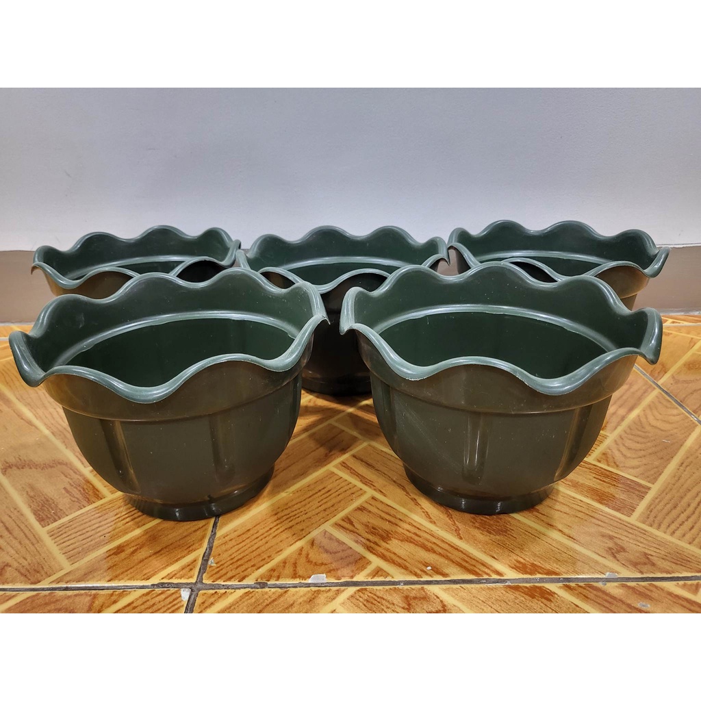 5PCS wavey pots for plants 20x13 cm / paso / plant pot / garden pot ...